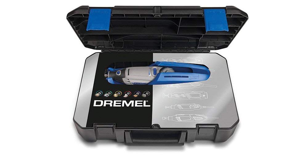 Dremel 4000 Rotary Tool 175 W, Rotary Multi Tool Kit with 4 Attachment ...