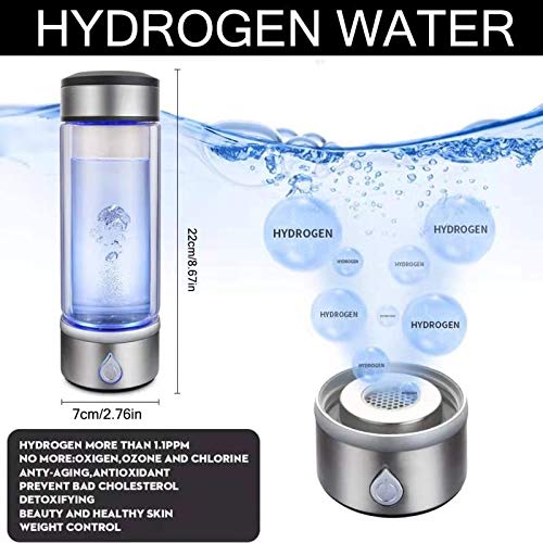 Amazon.com: Portable Hydrogen-Rich Water Cup Generator,Up to 1500PPB ...