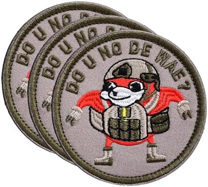 Amazon.com: Do You Know De Wae Patches - 3PC Funny Embroidered Emblem Applique with Hook and ...