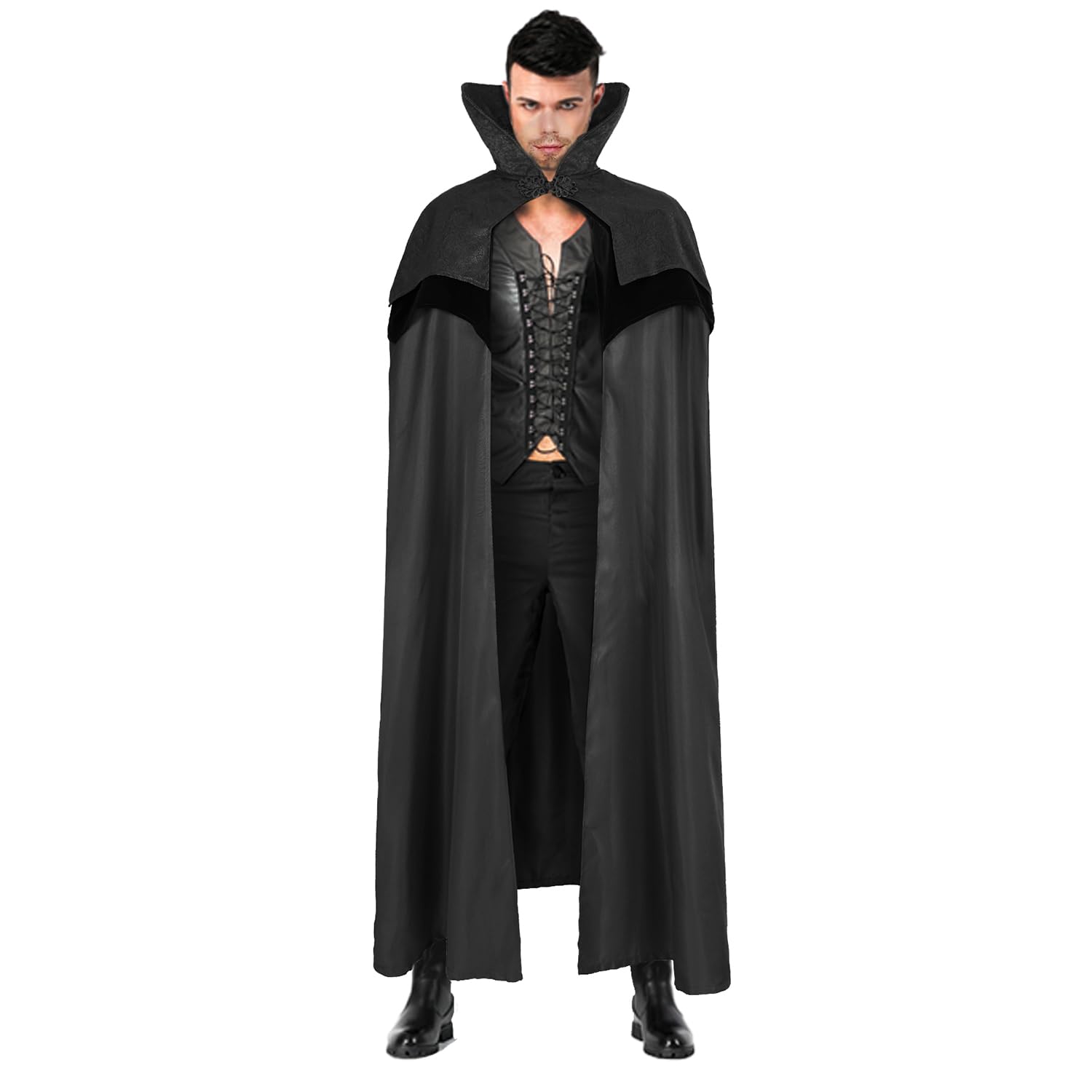 Amazon.com: Itdespln Unisex Renaissance Vampire Cloak Medieval Witch ...