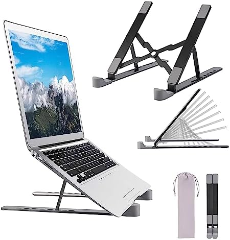 Amazon.com: Adjustable Height Tablet & Laptop Stand - Foldable ...