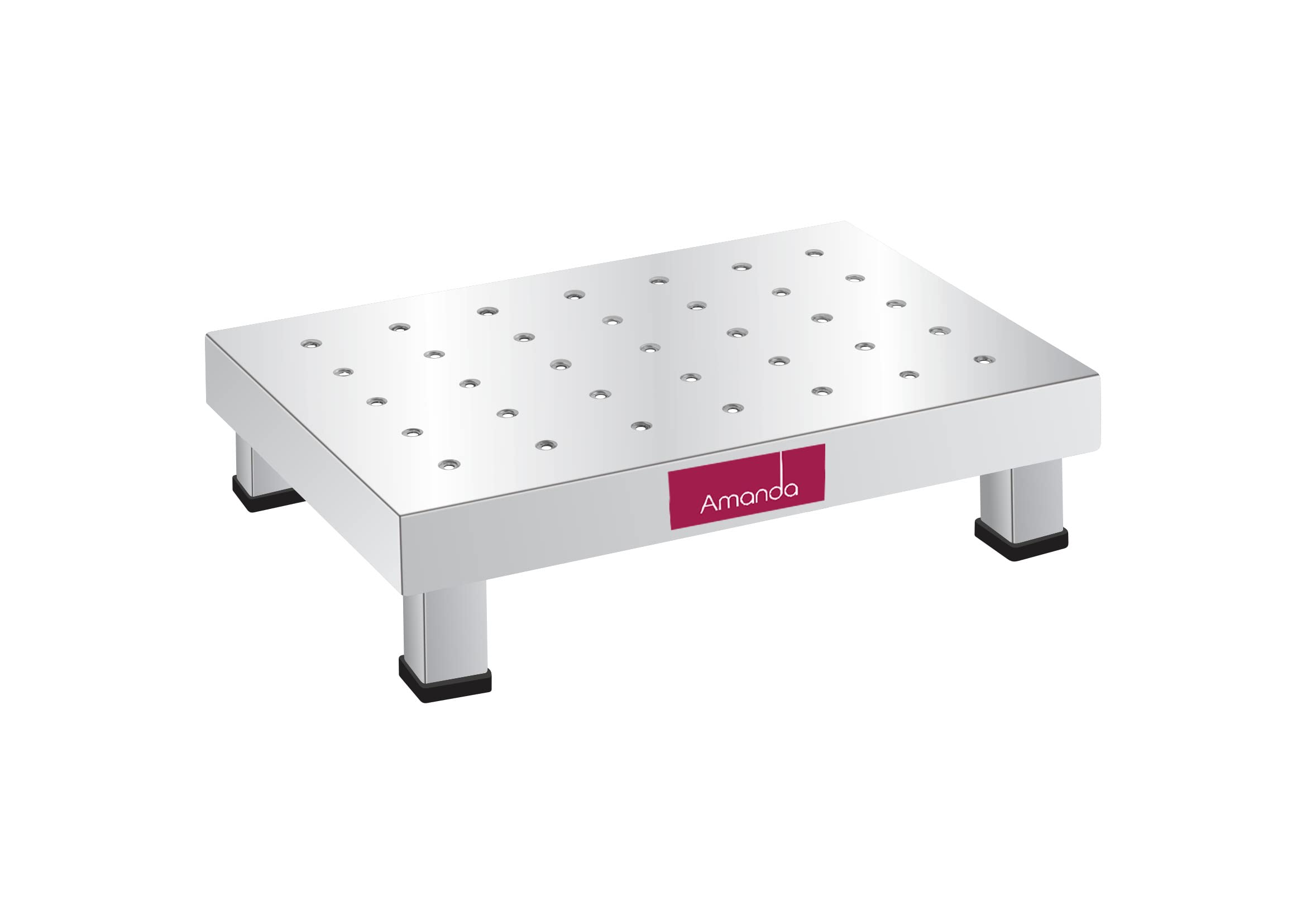 Amanda Stainless Steel Patla/Table for Bathroom, Kitchen, and Outdoor ...