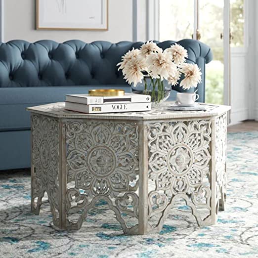 Nazar Art & Craft Coffee Table for Living Room | Tea Poyee Table ...