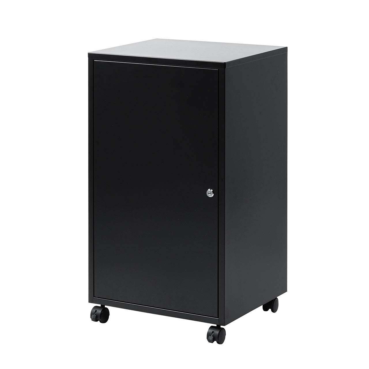 Amazon.co.jp: イーサプライ セキュリティボックス 鍵付き 書類 パソコン タブレット A4 ロッカー 移動 キャスター 家庭 格安 棚 保管庫 ブラック EEX ...