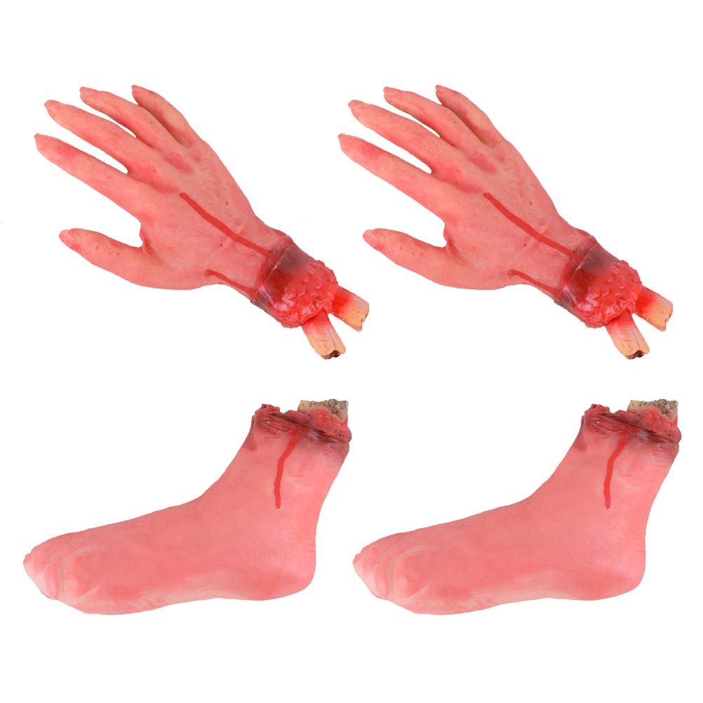 Buy Vankcp Fake Body Part, Bloody Dead Body Parts Halloween Severed ...