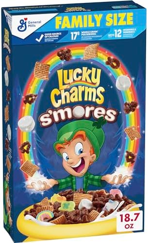 Amazon.com: St Patricks Day Lucky Charms Cereal with Marshmallows, 10.5 ...