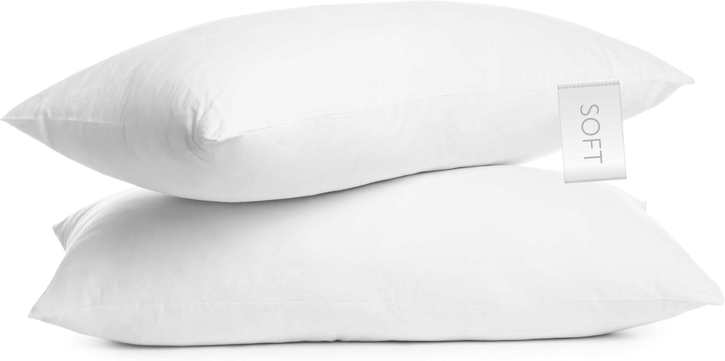 Amazon.com: Digital Decor Set of 2 Cooling Bed Pillows – 100% Cotton ...