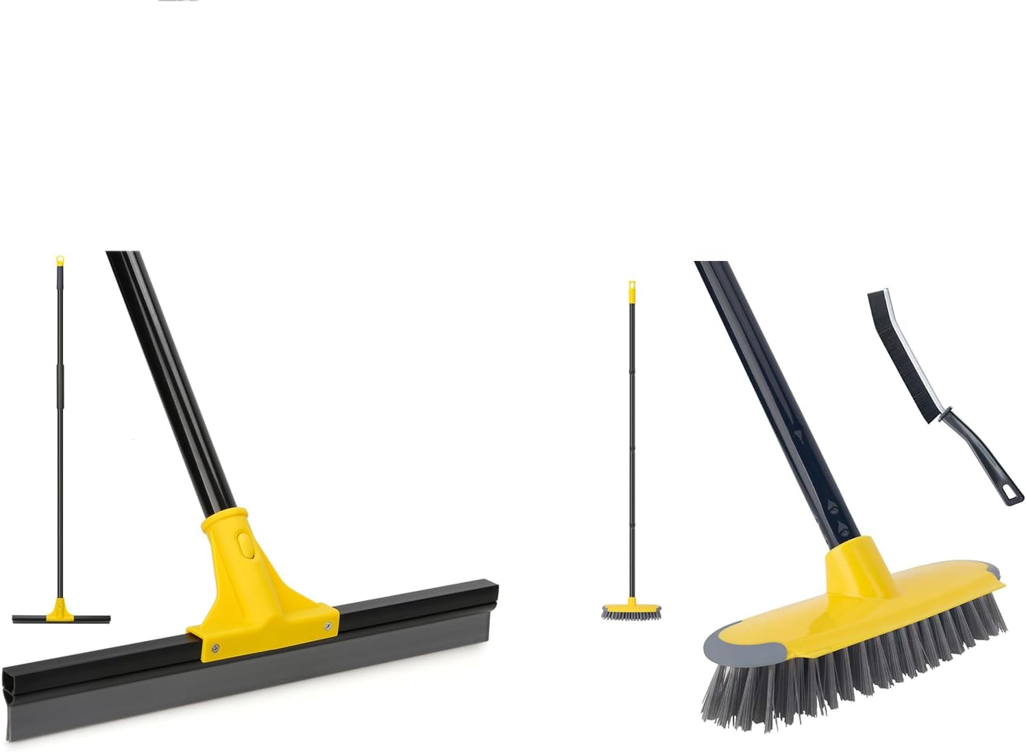 Amazon.com: Squeegee Broom for Floor, 18'' Rubber Squeegee with 60 ...