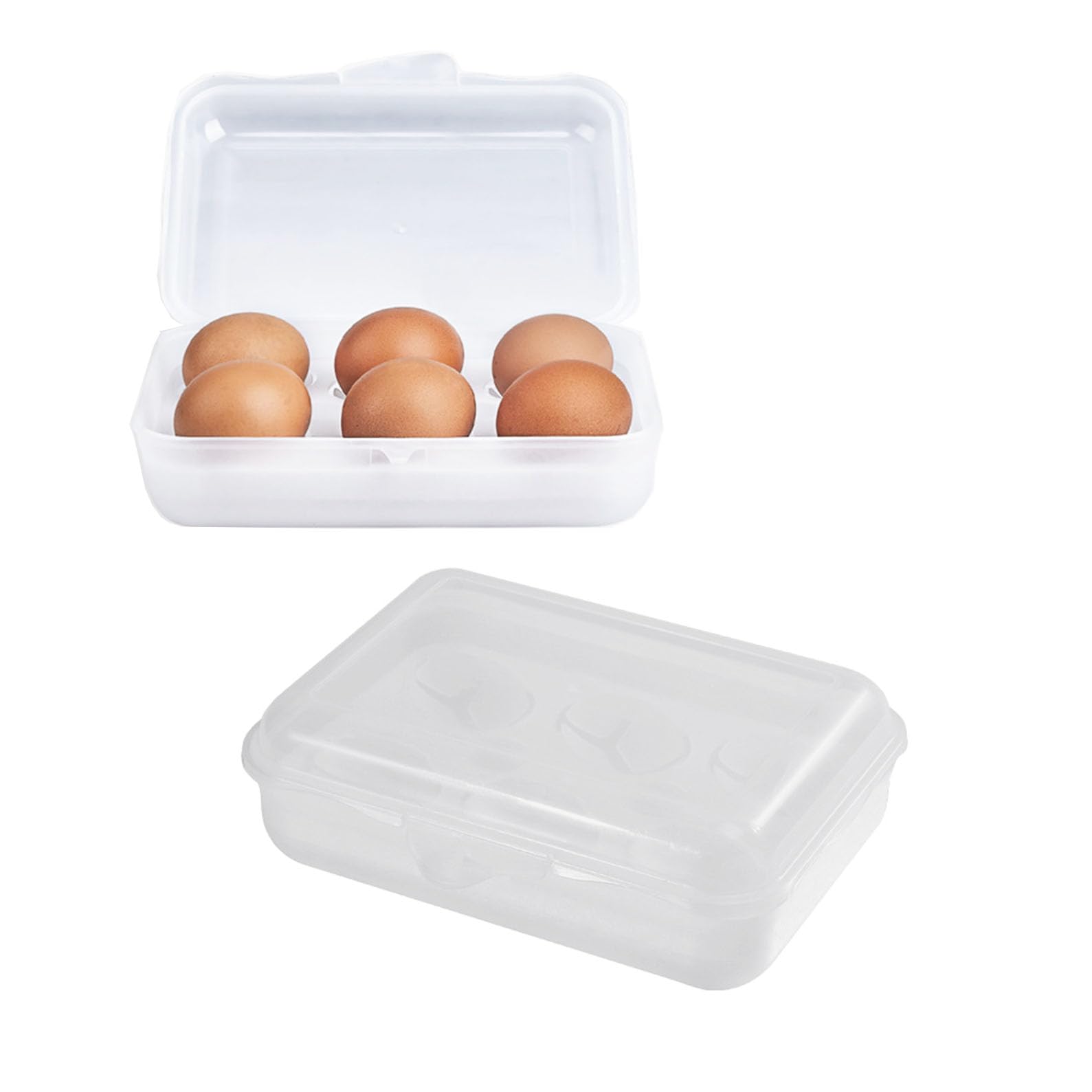 6 Grid Egg Rack Egg Storage Box,Clear Egg Holder Container,for Camping ...