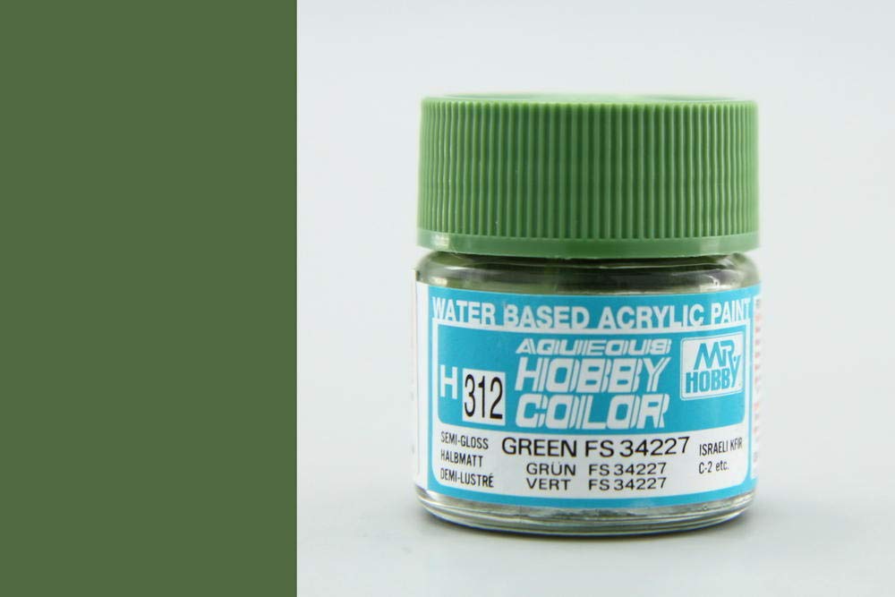 Amazon.com: Mr Hobby / Gunze Sangyo 10ml Aqueous Hobby Green # 312 ...