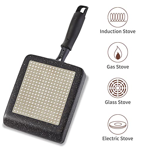 Snapklik.com : ROCKURWOK Nonstick Tamagoyaki Pan, Japanese Omelette Pan ...