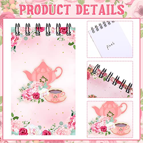 Snapklik.com : 24 Packs Mini Tea Party Notebooks Floral Tea Time Party ...