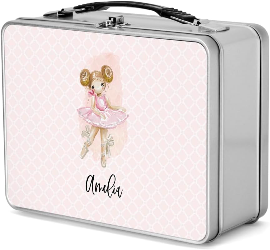 Amazon.com: Andaz Press Personalized Stainless Steel Kids Lunch Box, 8. ...