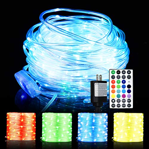 LED Rope Lights, 66ft 200 LED 16 Colors Changing Indoor Outdoor RGB ...