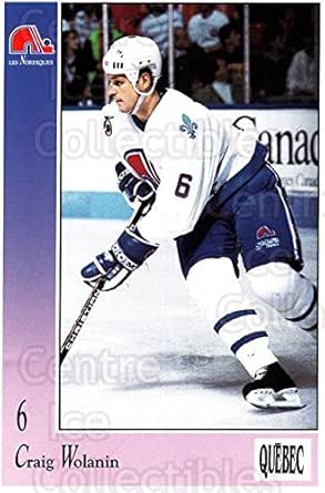 Amazon.com: (CI) Craig Wolanin Hockey Card 1991-92 Quebec Nordiques ...