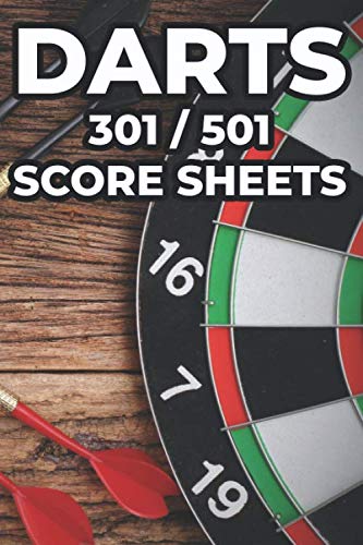 Amazon.com: Darts 301 / 501 Score Sheets: Customized Darts 301 / 501 ...