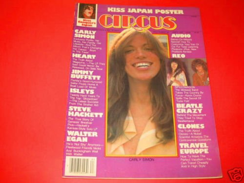 Circus Rock Magazine 8 June 1978 #183 Kiss Paul Gene Carly Simon Heart ...