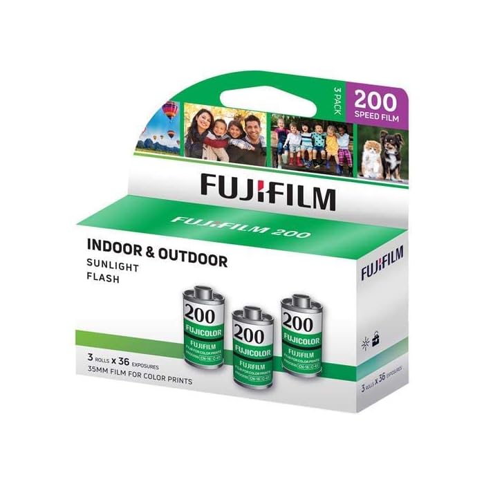 Buy Fujifilm Fujicolor 200 Color Negative Film (ISO 200,35mm Size,36 ...
