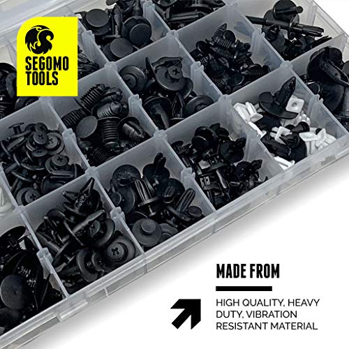 Snapklik.com : Segomo Tools 435 Piece Car Retainer, Plastic Fastener ...