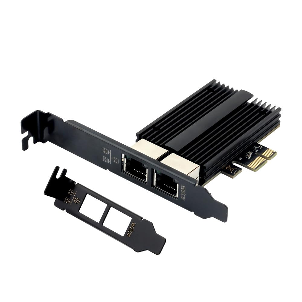 Amazon.com: 2.5G Dual Port PCIe Ethernet Network Adapter to 2.5 Gigabit ...
