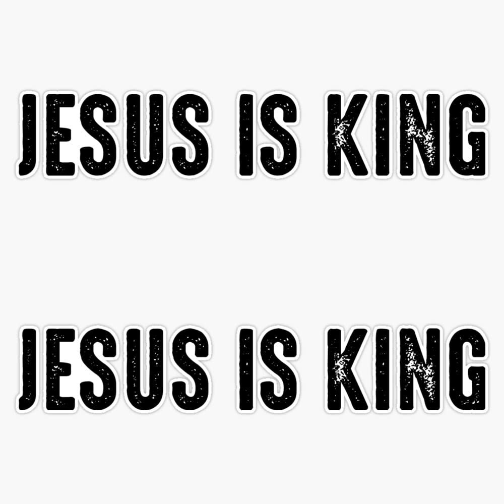 Amazon.com: Jesus is King Sticker Bumper Sticker Vinyl Decal 5 ...