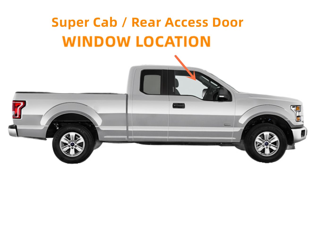 OEM Style Glass Passenger Side Front Door Window Glass For Ford F150 ...