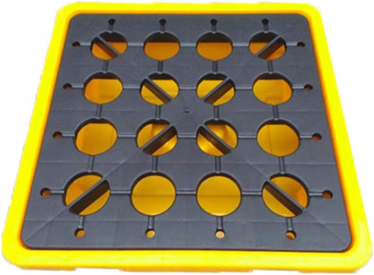 VIISAN Modular Yellow 1 Drum Platform with Drain | Spill Capacity 700 ...