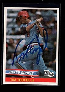 1984 Donruss #37 Tim Teufel Authentic On Card Autograph Signature Au874 ...