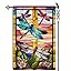 Amazon.com : Jauageon Spring Summer Dragonfly Garden Flag Glass Style ...