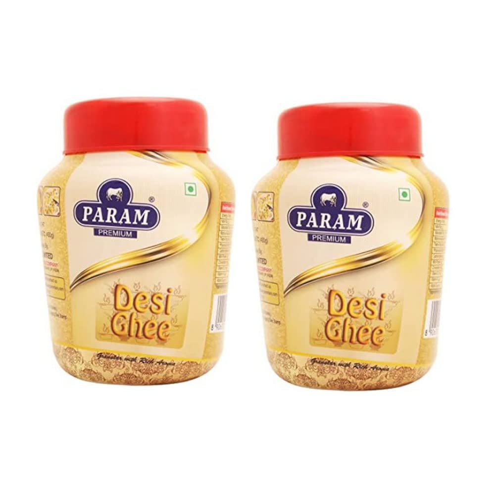 PARAM Premium Desi Ghee Granular with Rich Aroma | (200ML Each) 400ML ...
