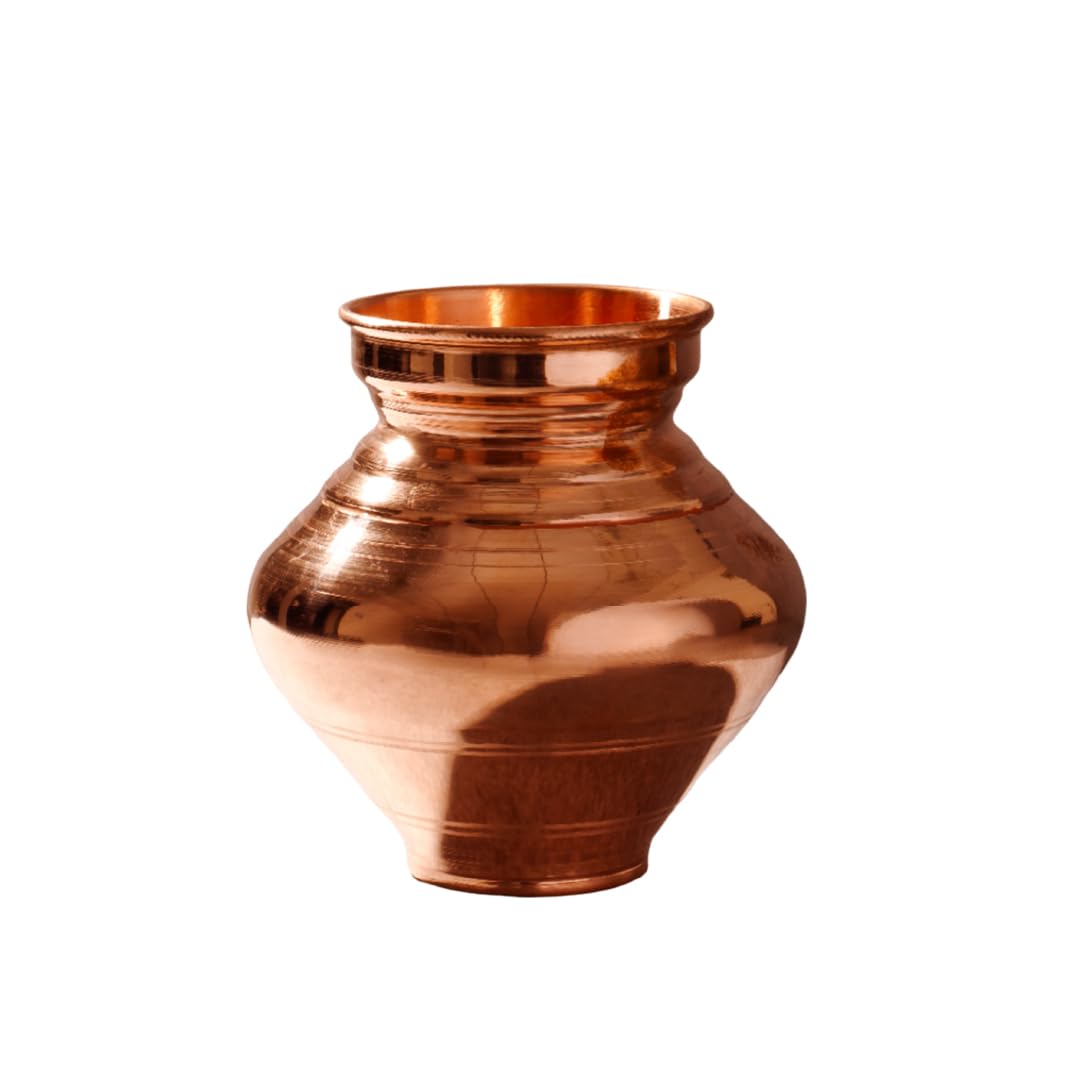 Healthsmith - Pure Copper Kalash/Lota for Pooja - Strong & Heavy ...