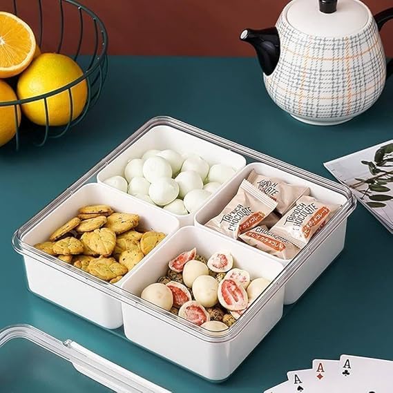 Buy Green Planet Enterprise Dry Fruit Container,Set 4 Compartment ...