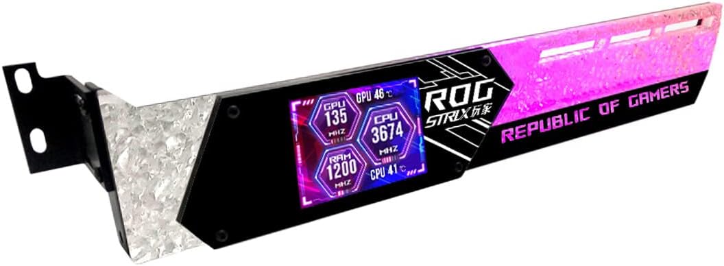 AYAY GPU-Halterung RGB Grafikkartenhalter, 5V 3-Pin GPU-Halterung ...