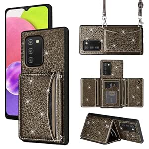 Furiet Wallet Case for Samsung Galaxy A03s US Version 5G 2022 with Shoulder Strap, 6 Card Slots ...