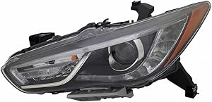 Amazon.com: For Infiniti QX60 Headlight 2017 2018 Driver Side HID w/LED ...