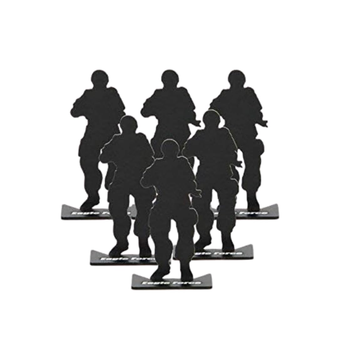 HHHunting Pack Of 6 Freestanding 10cm Metal Soldier Target Shooting ...