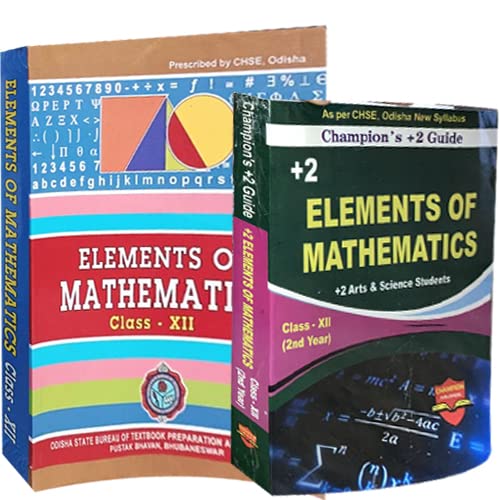 Buy BUREAU ELEMENTS OF MATHMATICS FOR CHSE AND CHAMPION GUIDE CLASS 12 ...