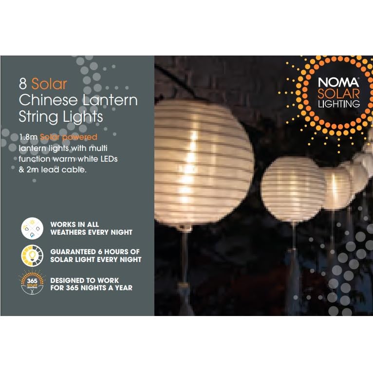 Noma Chinese Garden Lantern String Lights – BigaMart