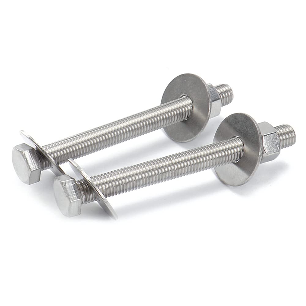 1 Set M16×150mm 304 Stainless Steel Extended Hex Bolt Nut Kit, Through ...