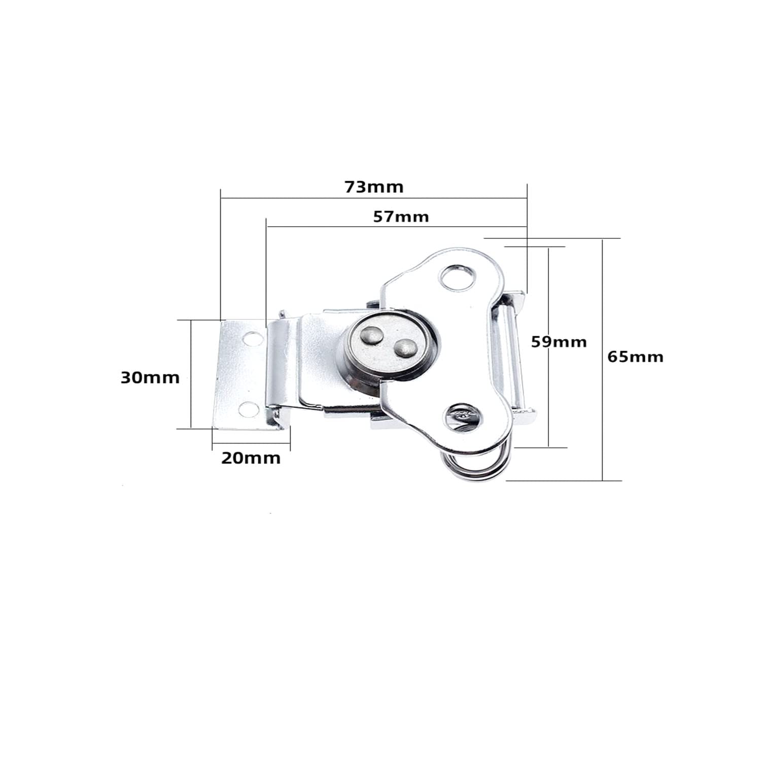 Snapklik.com : 4-Pack Spring Loaded Butterfly Twist Latch Metal ...