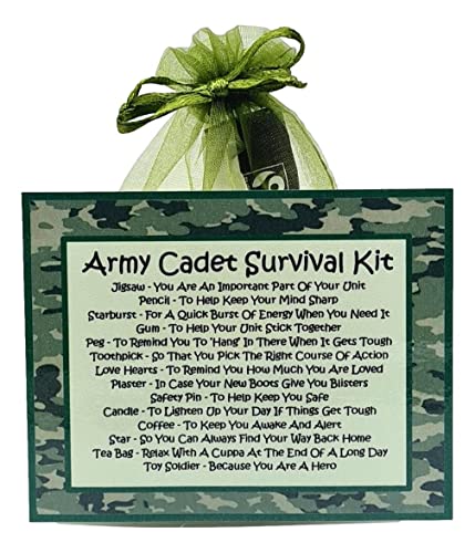 Army Cadet Survival Kit ~ Fun Novelty Gift & Greetings Card Alternative ...