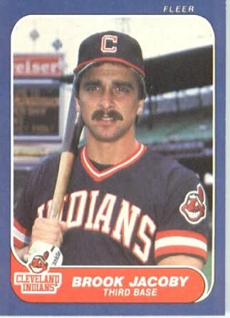 Amazon.com: 1986 Fleer Baseball Card #590 Brook Jacoby : Collectibles ...