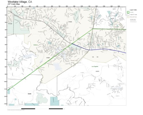 Westlake Village Zip Code Map