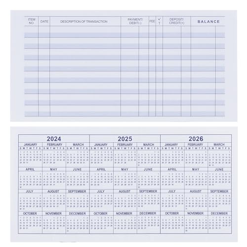 Snapklik.com : 20 Pack Checkbook Register, Blank Check Register Books ...