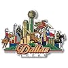 Amazon.com: Dallas, Texas City Magnet by Classic Magnets, 3D Rubber ...