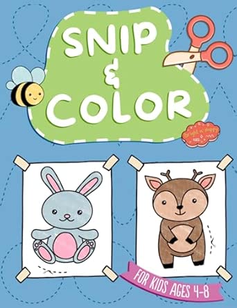 Snip and Color: Scissor Skills Activity Book for Preschoolers - Boost ...