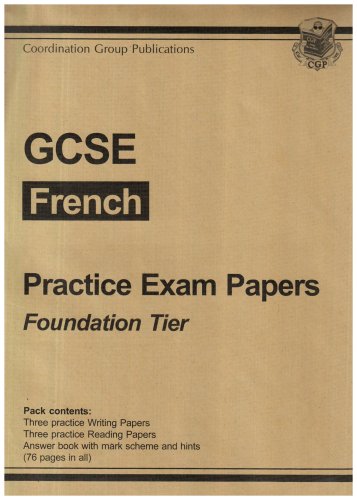 GCSE French Practice Papers - Foundation: Practise Exam Papers: Amazon ...