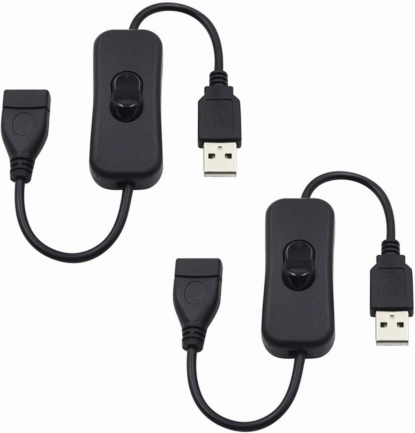 Amazon.co.jp: 「YFFSFDC」 USB A オス メス 延長ケーブル 30cm ON/OFF スイッチ付き USB 電源スイッチ LEDストリップ用 給電・充電のみ 電源コード ...