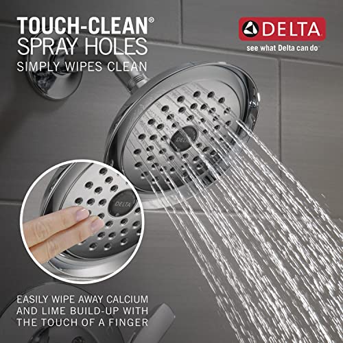Delta Woodhurst 14 Series Bathtub and Shower Faucet Set, Chrome Shower ...