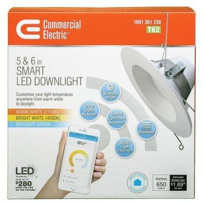 Snapklik.com : T62 5 In Or 6 In LED Smart Recessed Zigbee Downlight